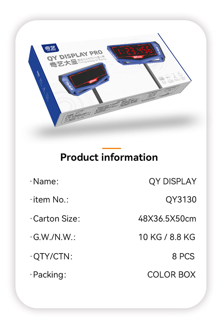 QY Cube Timer Display Pro puzzle intellectual toy magic cube [ZiiCube.com]