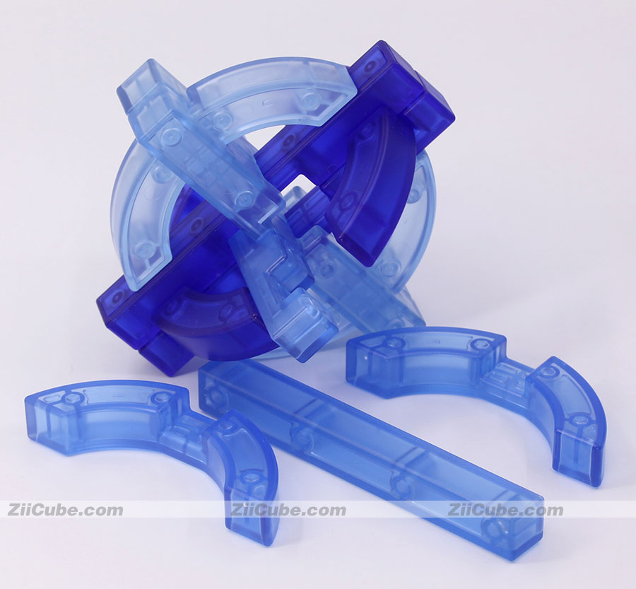 QY puzzle Nine Kong Ming Lock [ZiiCube.com]