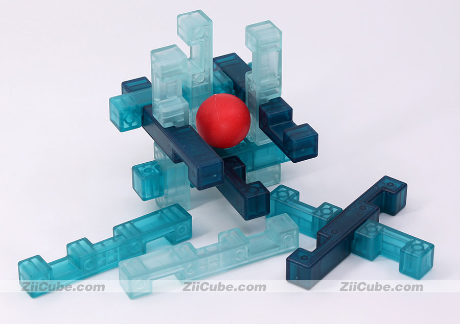QY puzzle Nine Kong Ming Lock [ZiiCube.com]
