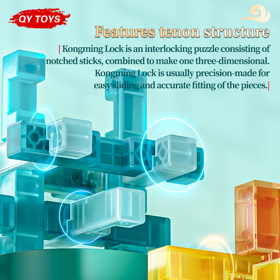 QY puzzle Nine Kong Ming Lock [ZiiCube.com]